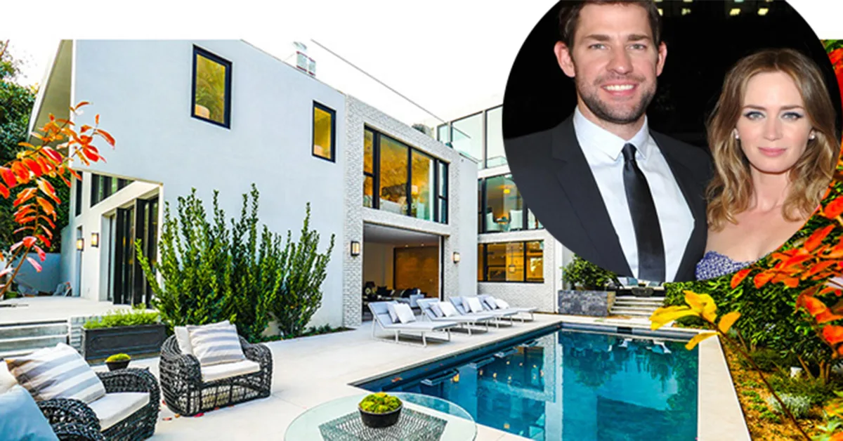 Emily Blunt and John Krasinski's lush $8M Hollywood pad