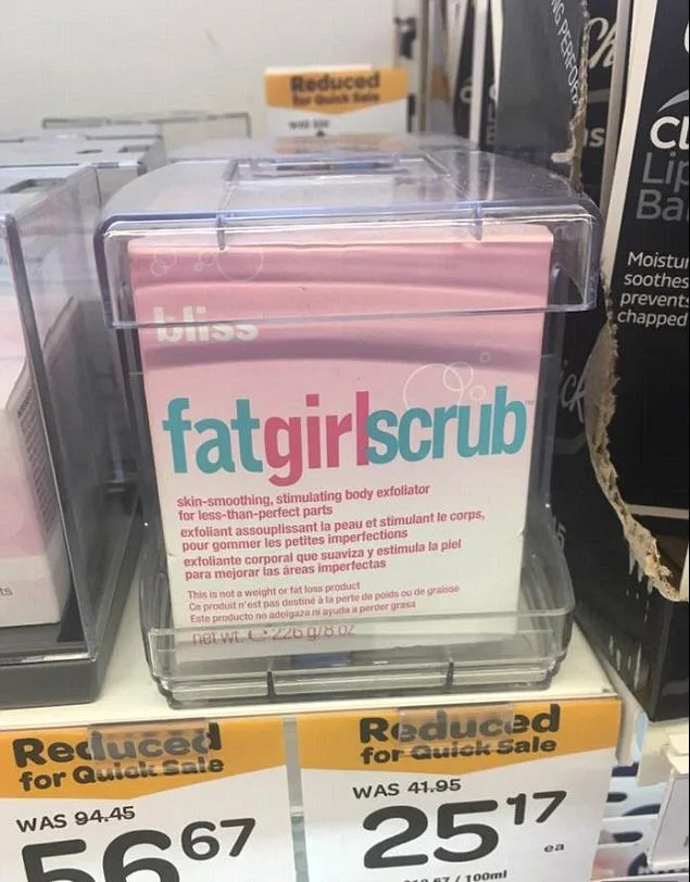 Woolworths under fire for 'Fat Girl Scrub'
