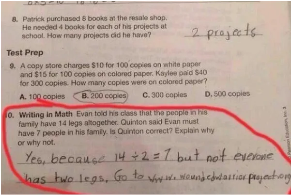 The funniest homework fails from kids