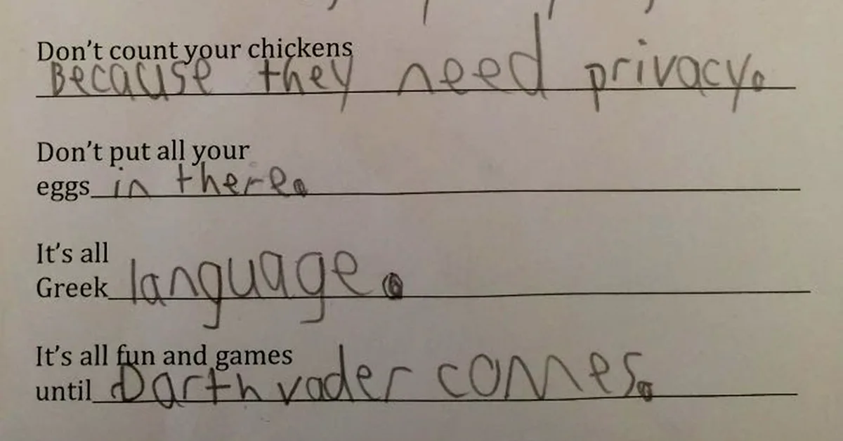 The funniest homework fails from kids