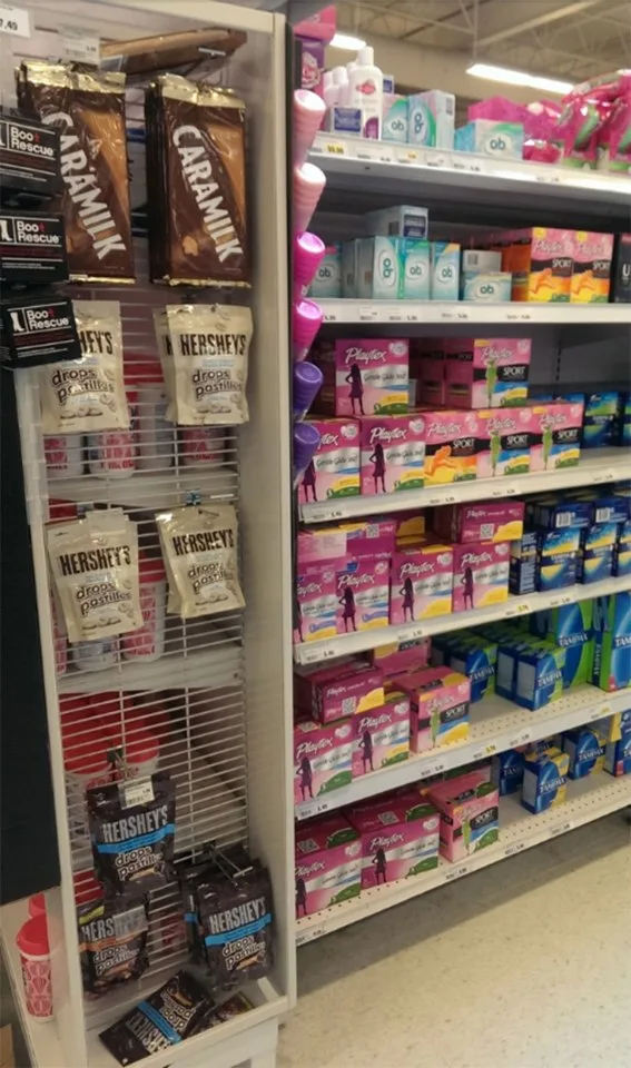 When supermarkets get cheeky with their displays