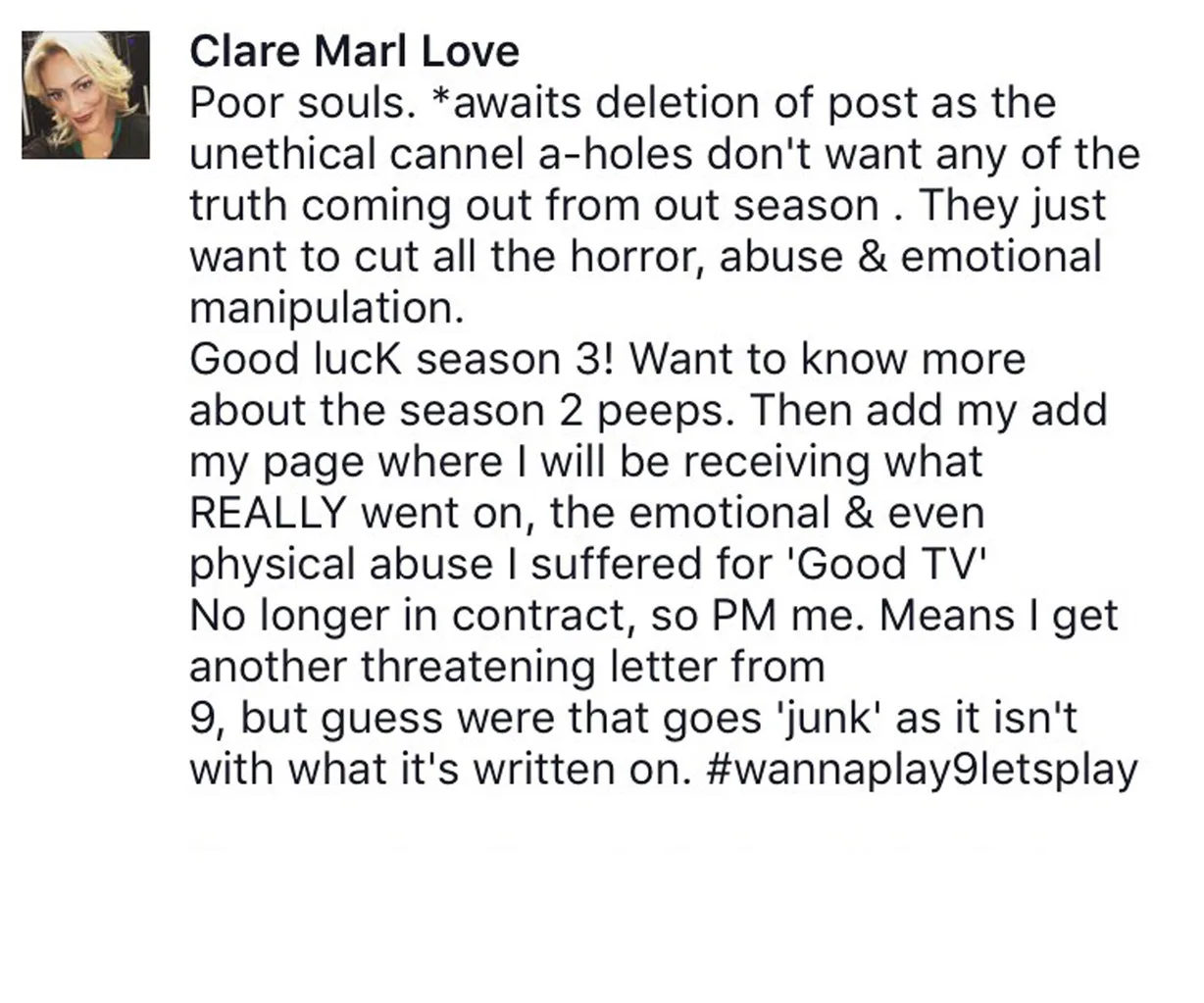 MAFS star Jono Pitman wishes he never met Clare Verrall