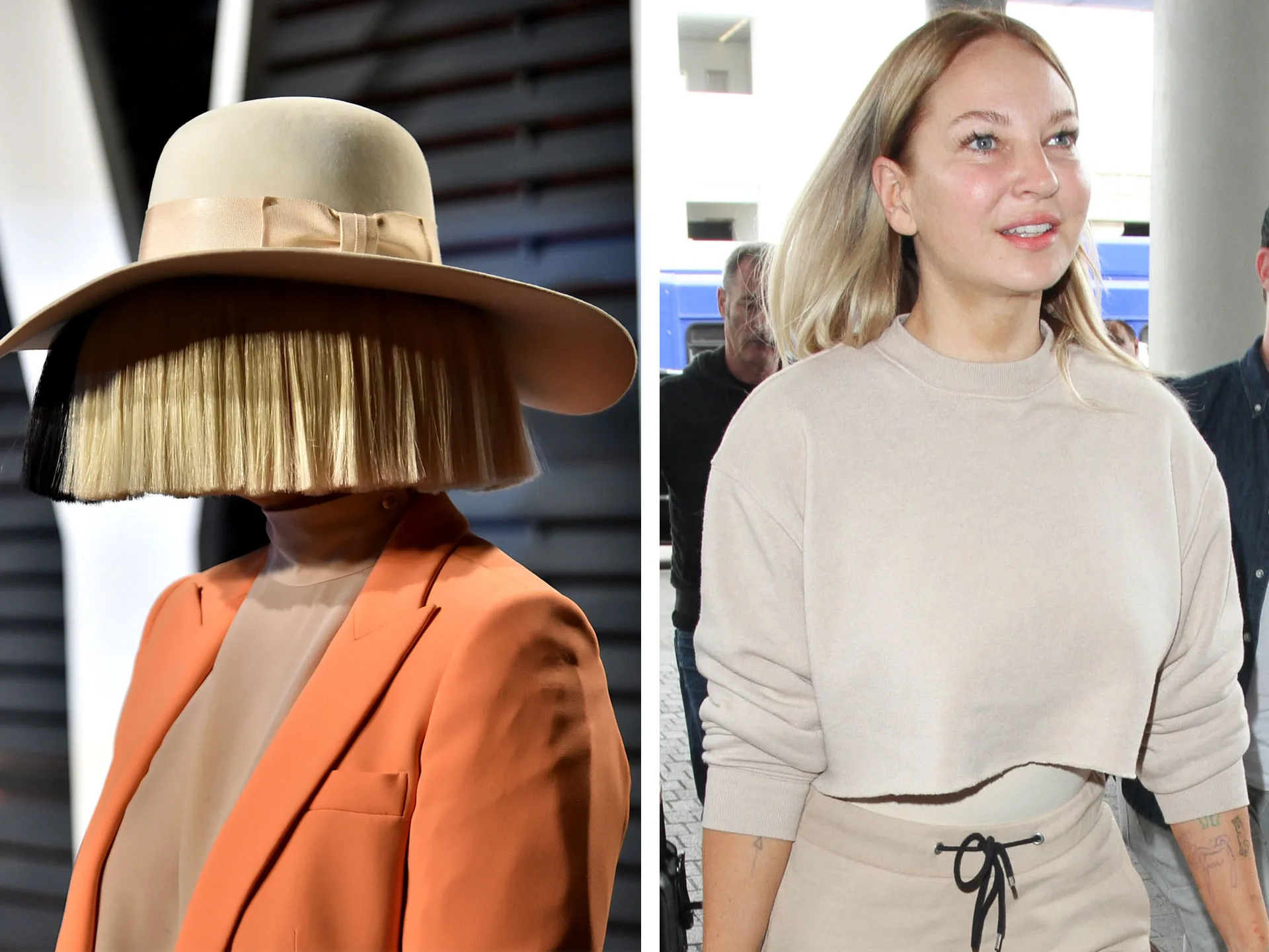 Sia without her wig
