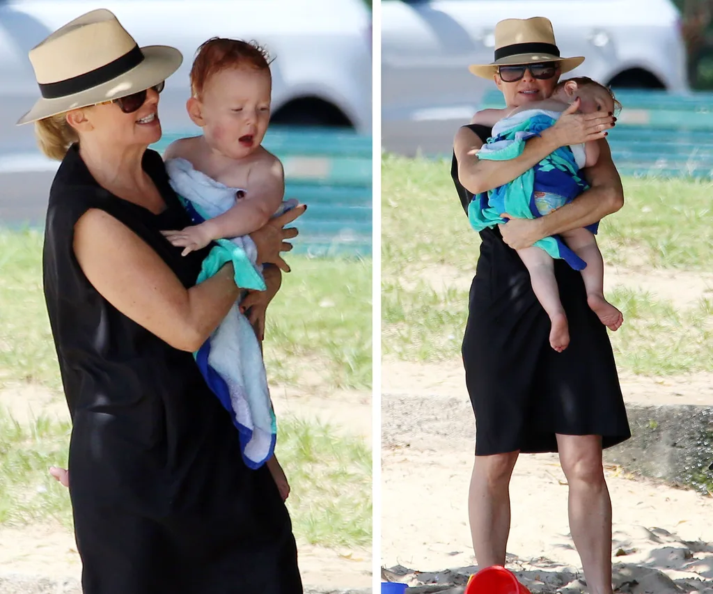 Home and Away's Emily Symons steps out with son Henry