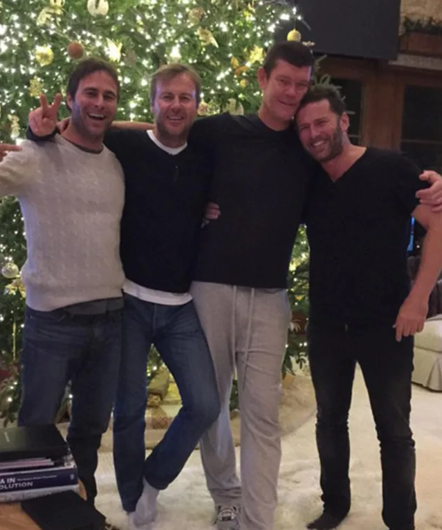 Karl Stefanovic and Jasmine Yarbrough in Bora Bora