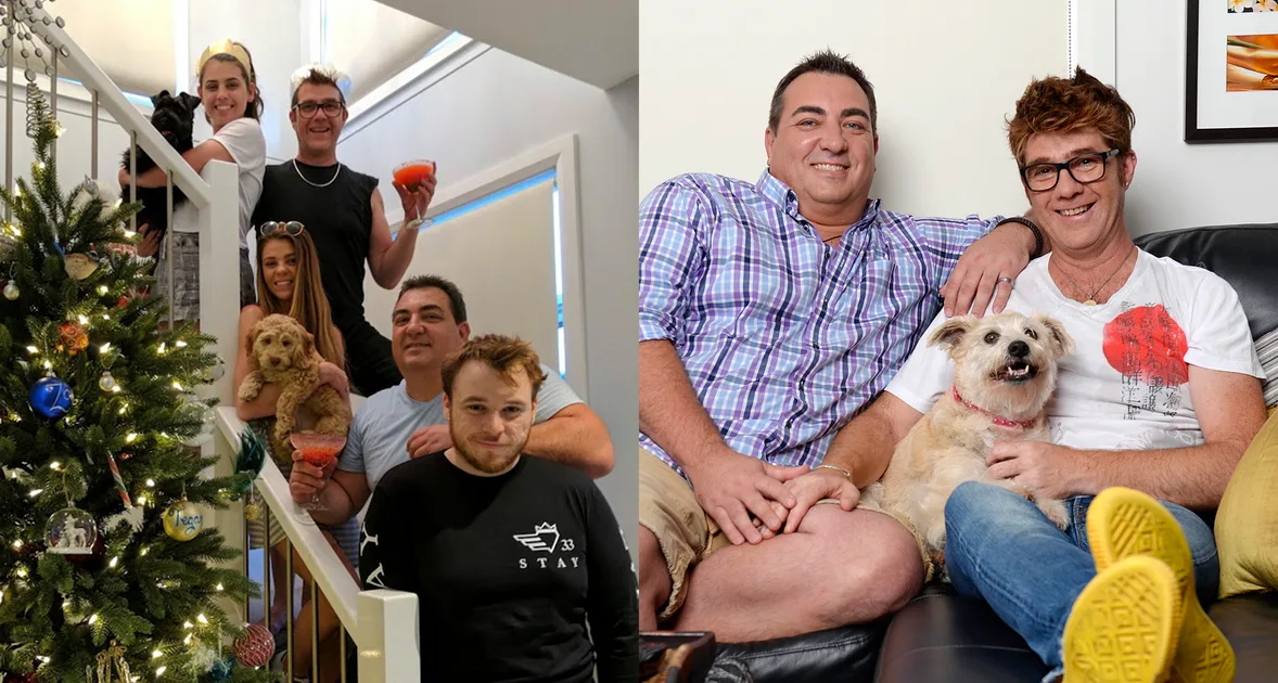 Gogglebox Australia's Wayne and Tom on their three kids