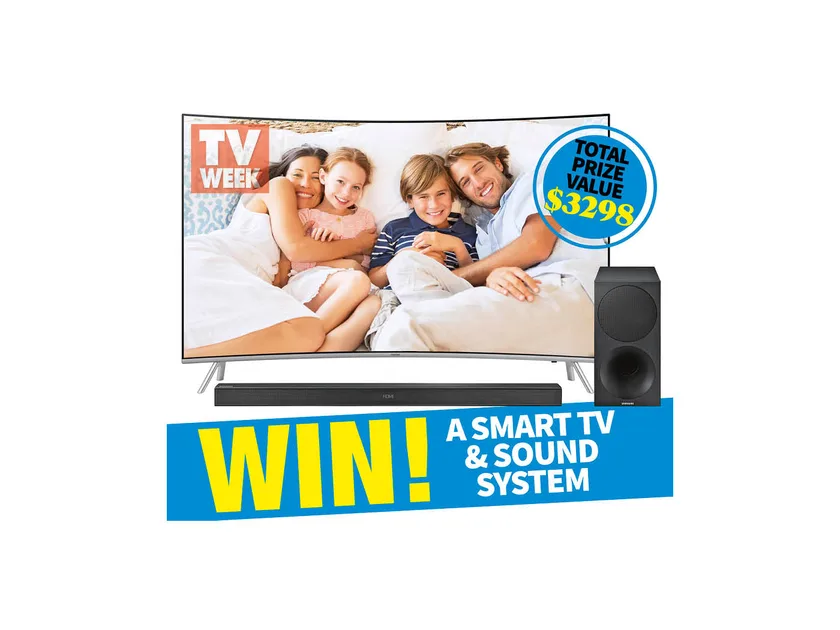 Win a LED Curved Smart TV and a Curved Sound Bar valued at $3298