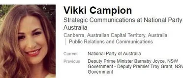 Who is Barnaby Joyce's partner, Vikki Campion?