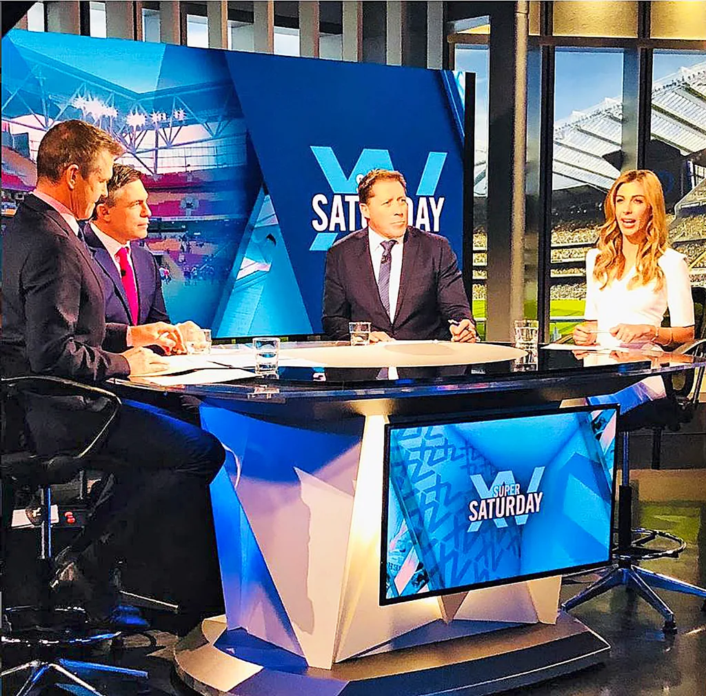 Fox Sports presenter Lou Ransome is kicking career goals at every turn