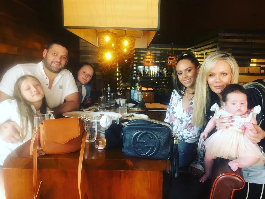 Brendan Fevola shares the first photo of his family of six