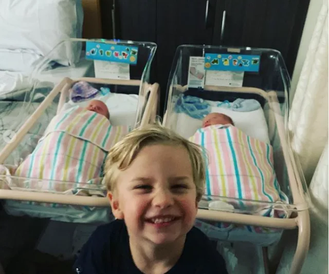 Jimmy Rees and wife, Tori welcome twins Mack and Vinny