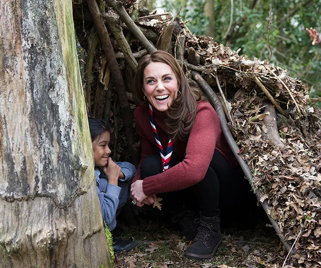 Kate Middleton visits Scouts in a rare casual outfit