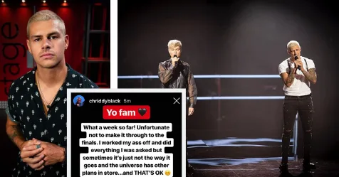 The Voice star Chriddy Black breaks his silence on that SHOCK elimination