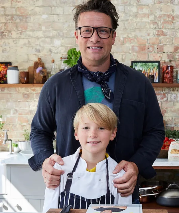 Buddy Oliver makes his presenting debut with dad, Jamie Oliver