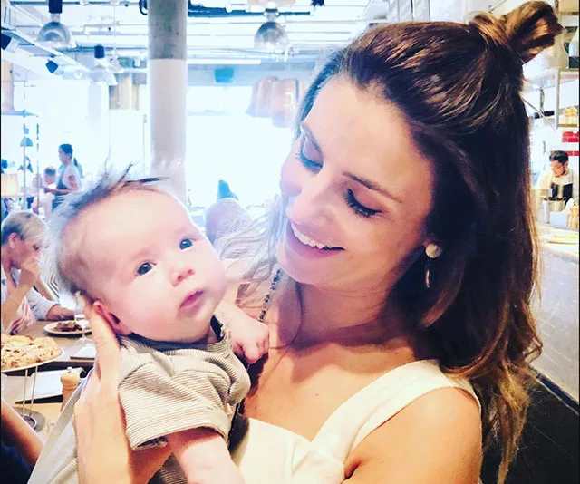 Ada Nicodemou meets Charlie Clausen's baby daughter