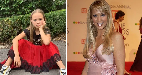 Just like mum! Bec Hewitt's daughter Ava makes her TV debut