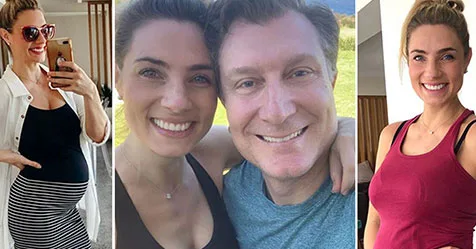 Red Wiggle Simon Pryce and Lauren Hannaford cutest baby bump moments