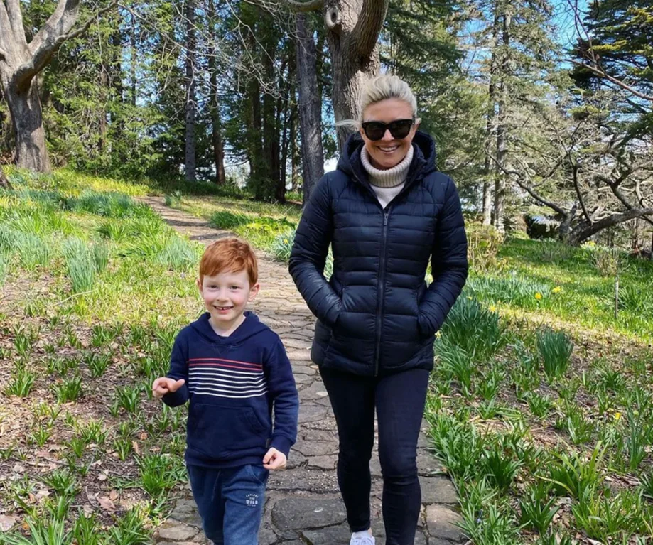 Home And Away star Emily Symons' son Henry starts school