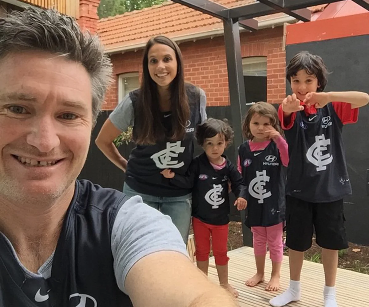 Inside Dave 'Hughesy' Hughes' family life with his three kids
