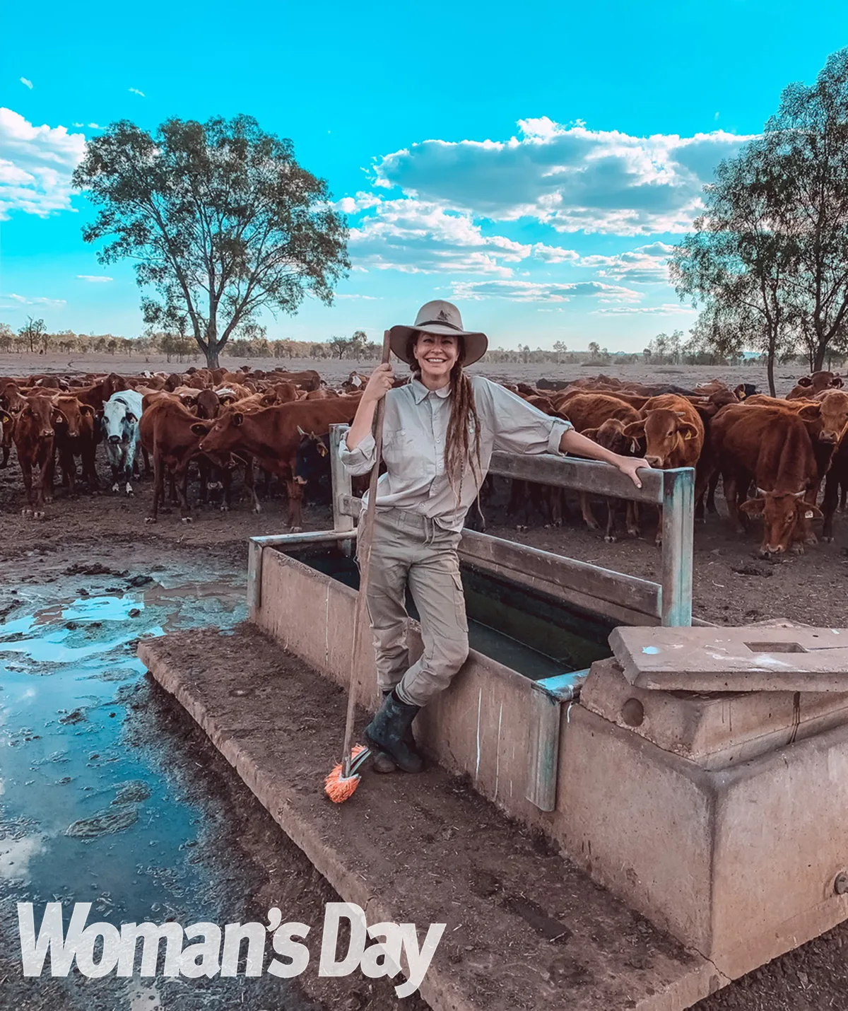 McLeod's Daughters star Simmone Jade Mackinnon after the show