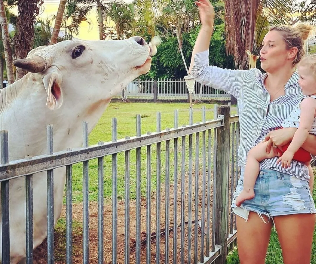 Karl Stefanovic sweetly makes fun of Jasmine Stefanovic for her petting ...