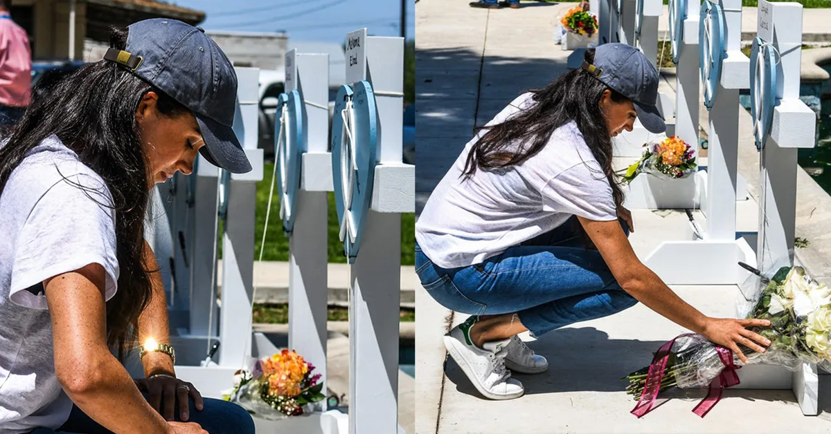 Meghan Markle visits Uvalde, Texas after school shooting