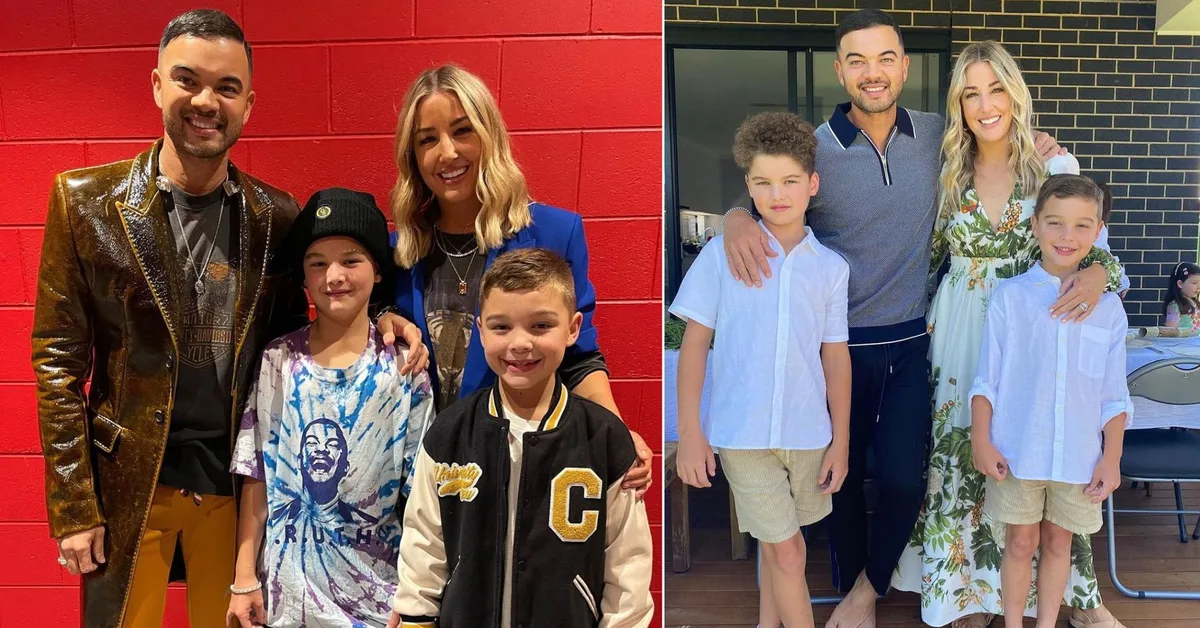 Guy Sebastian's cutest photos of his wife and kids