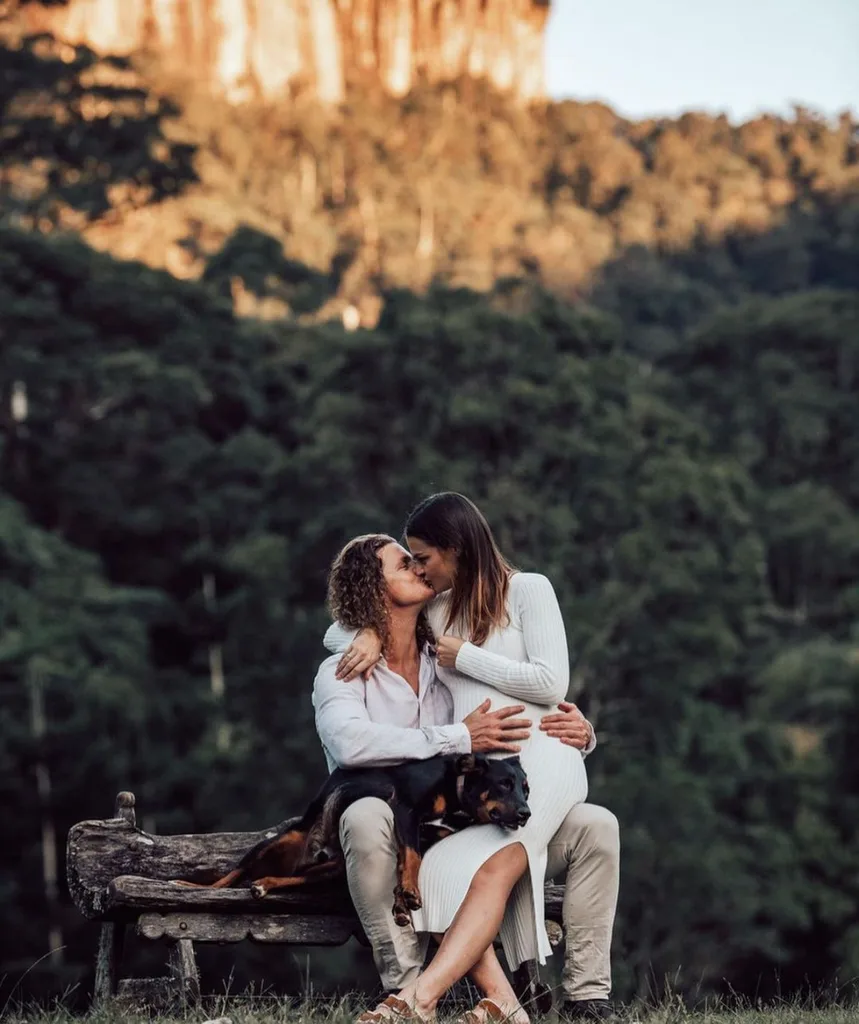 Nick Cummins and Alexandra George welcome their baby