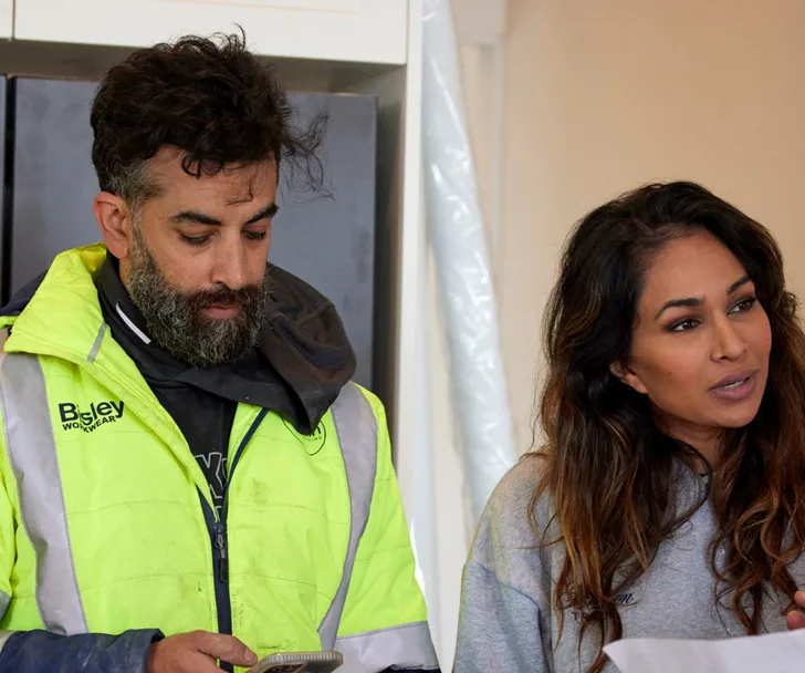 The Block: Sharon and Ankur's builder blasts them as "lazy"