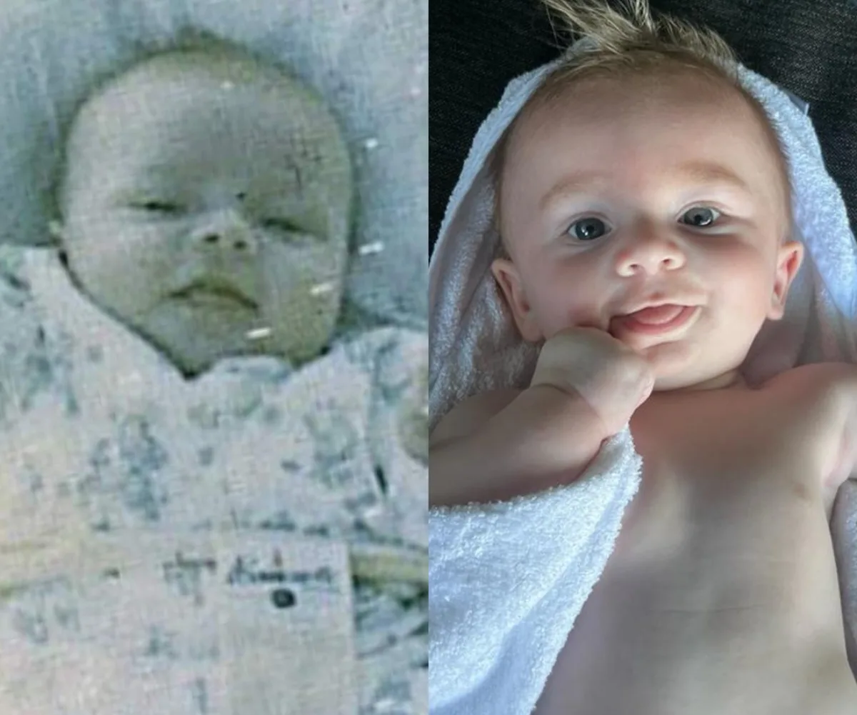 Kyle Sandilands and Tegan Kynaston's son Otto is melting our hearts