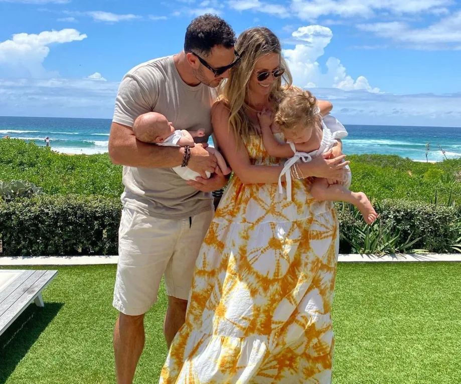 Jennifer Hawkins and Jake Wall's family in photos