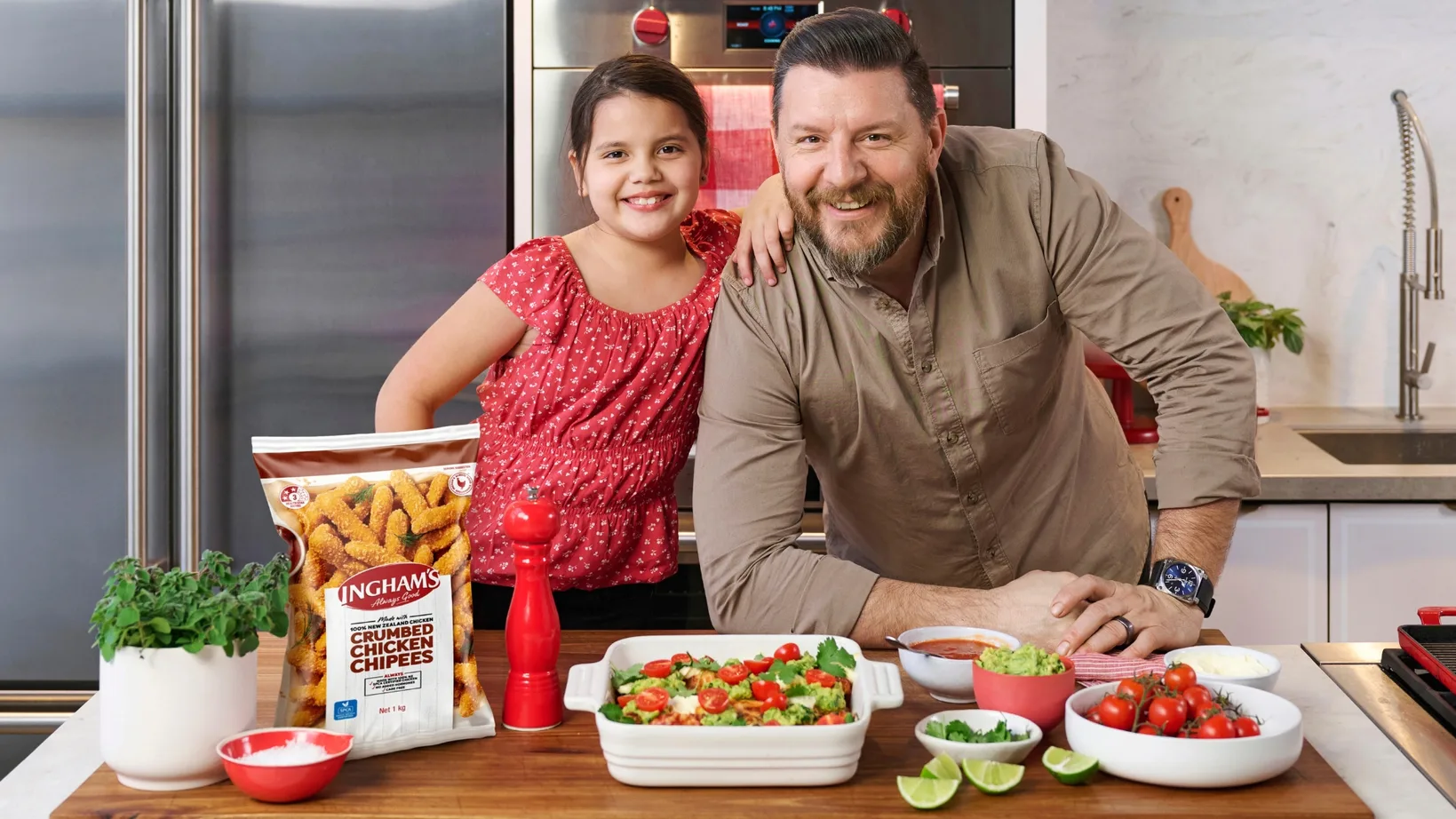 Manu Feildel daughter Charlee serve up their home kitchen rules