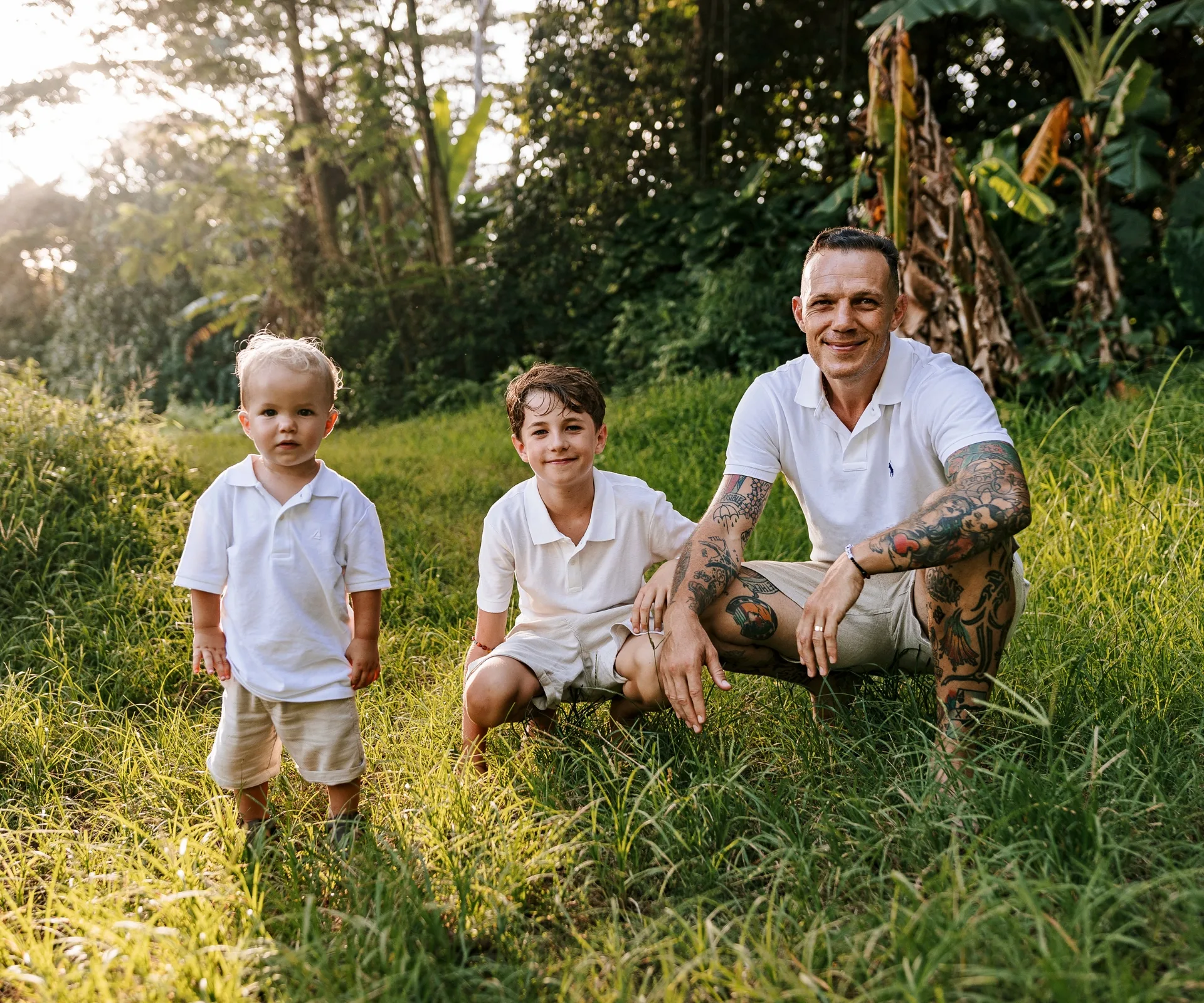 Claire Robbie and Richie Hardcore's surprise island wedding