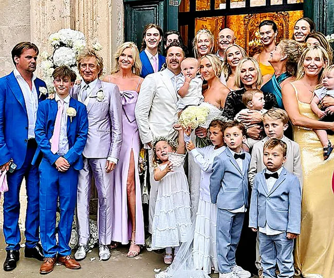 Rachel Hunter and son Liam shed tears of joy at his wedding