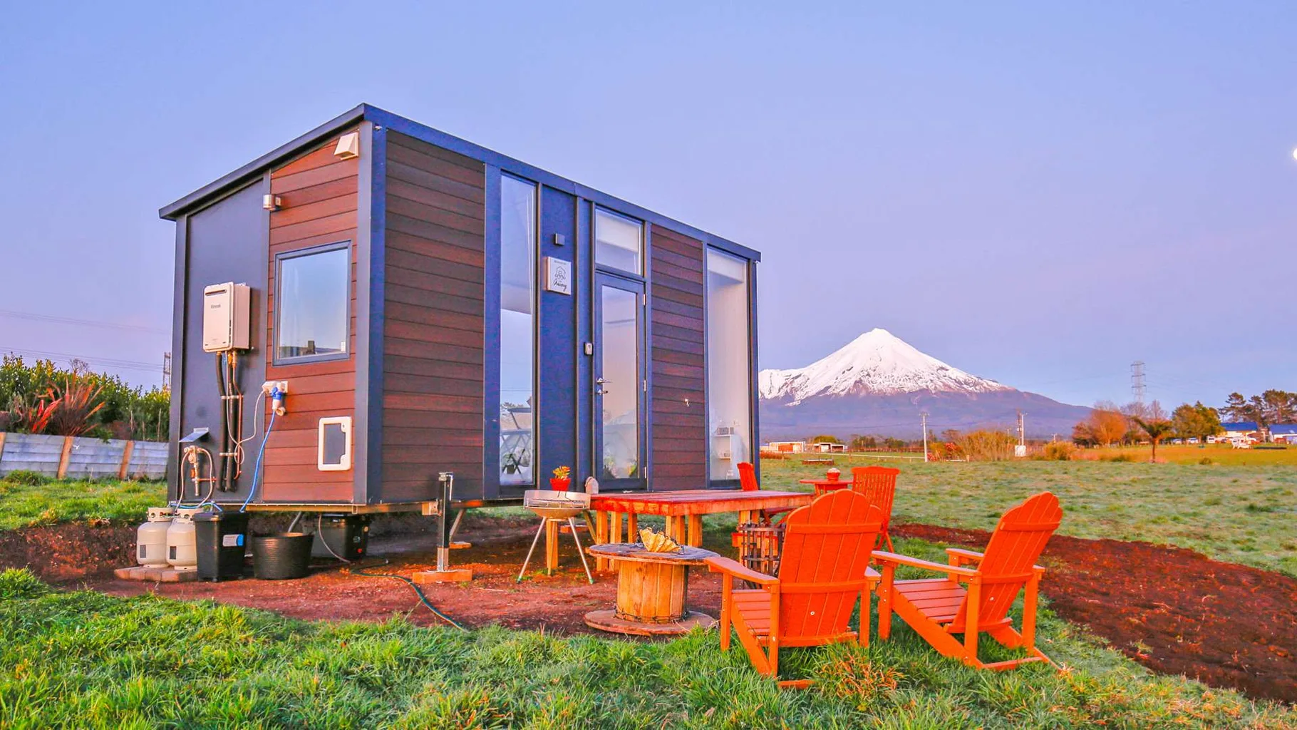 Get away to a cabin for the weekend in rural Taranaki