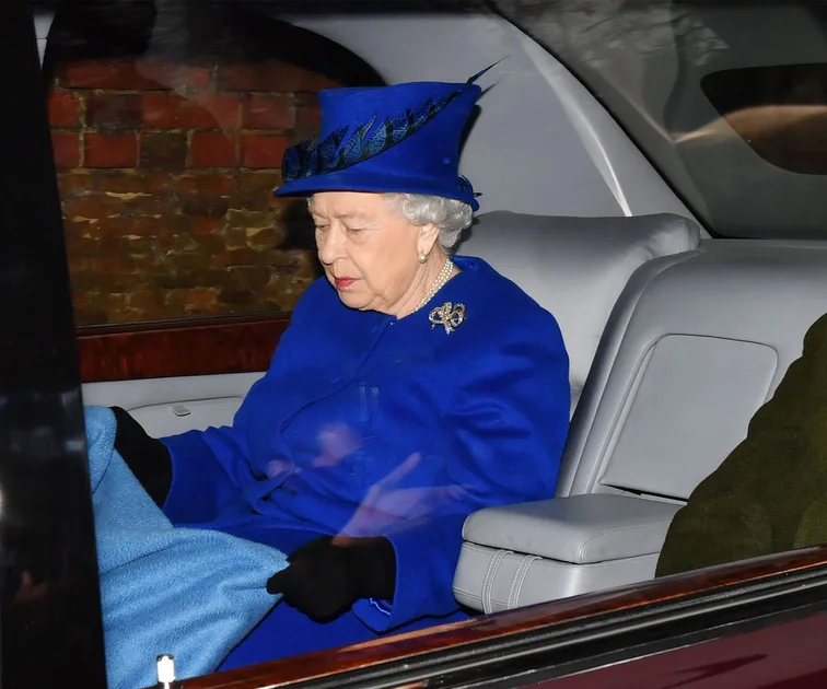 Queen Elizabeth II makes her first public appearance