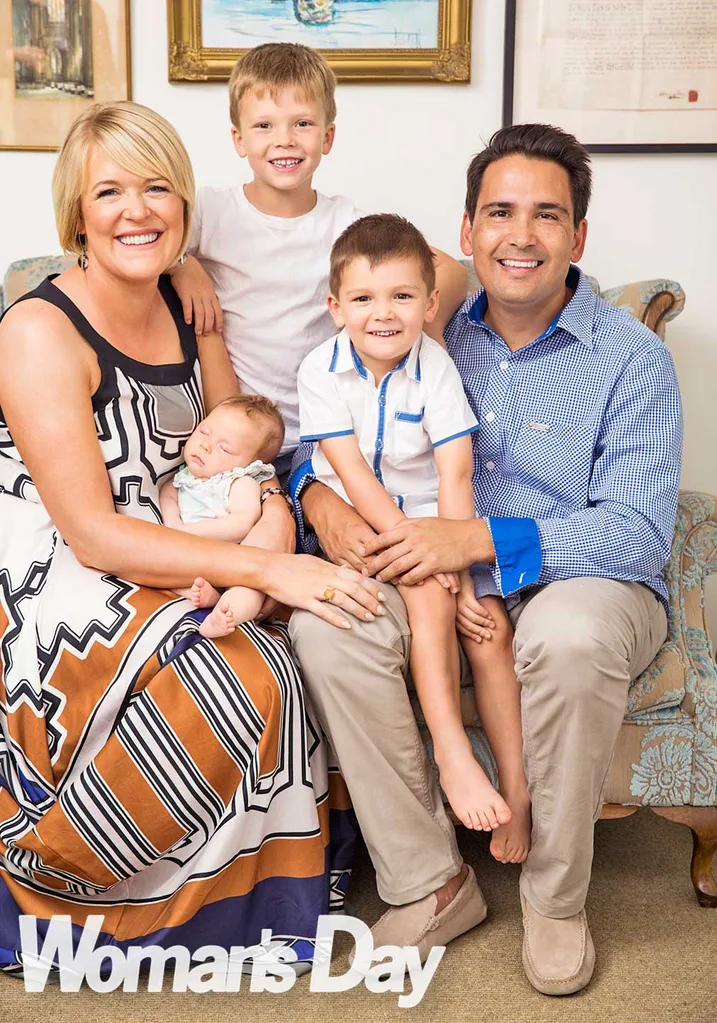 At home with new National Party leader Simon Bridges and his family