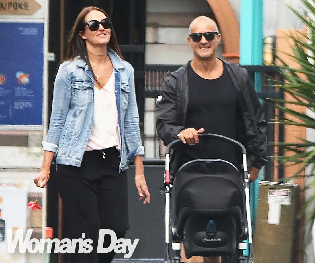 Doting dad Matthew Ridge's adorable stroll with baby Kenzo Axel
