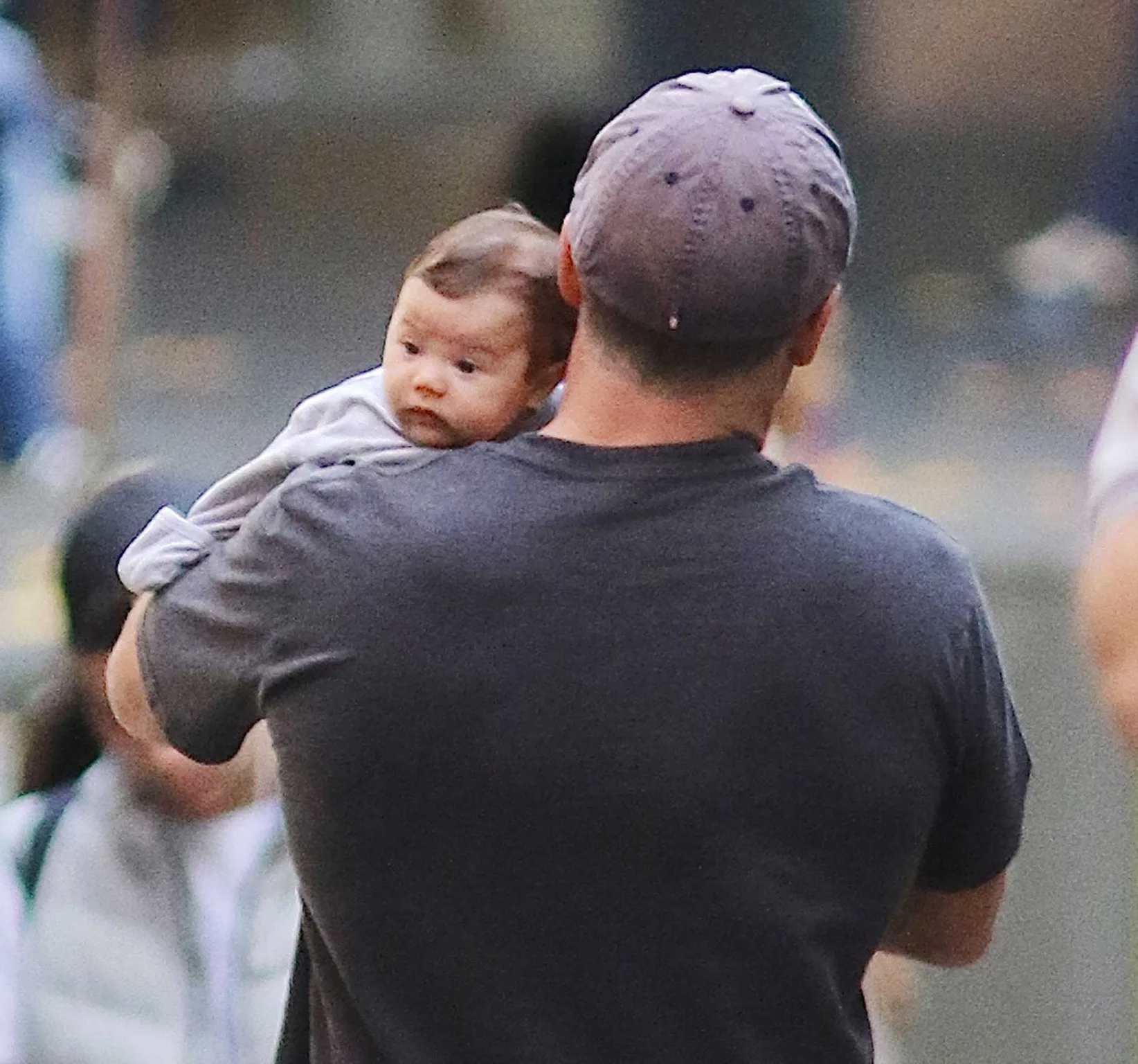 Marc Ellis debuts his adorable newborn baby