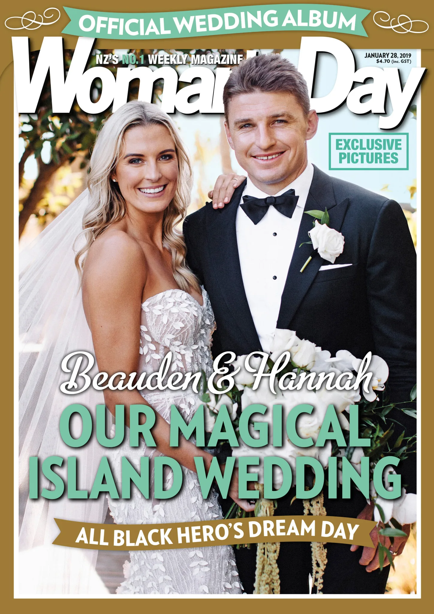 Beauden Barrett and Hannah Laity's wedding: the stunning first official ...