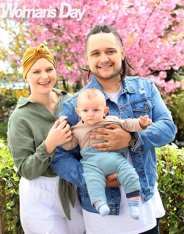 First-time mum's breast cancer battle