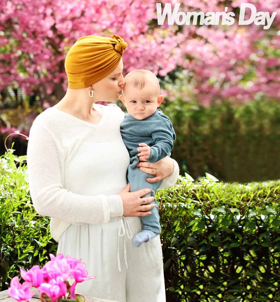 First-time mum's breast cancer battle