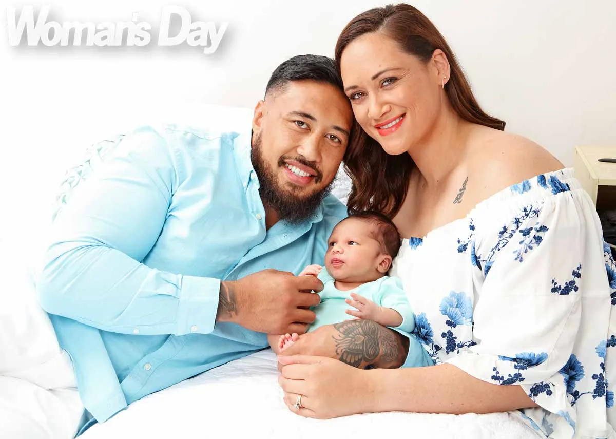 Former Silver Fern Cathrine Latu welcomes baby boy Sebastian in ...