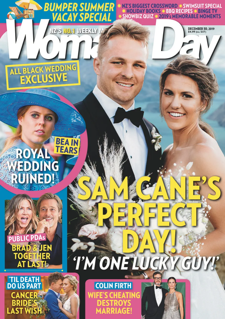 All Black Sam Cane's wonderful Wanaka wedding