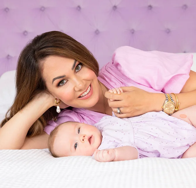 Renee Wright introduces her new baby