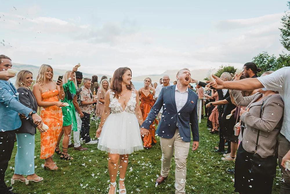 LAB lead singer Joel Shadbolt's wet & wild wedding