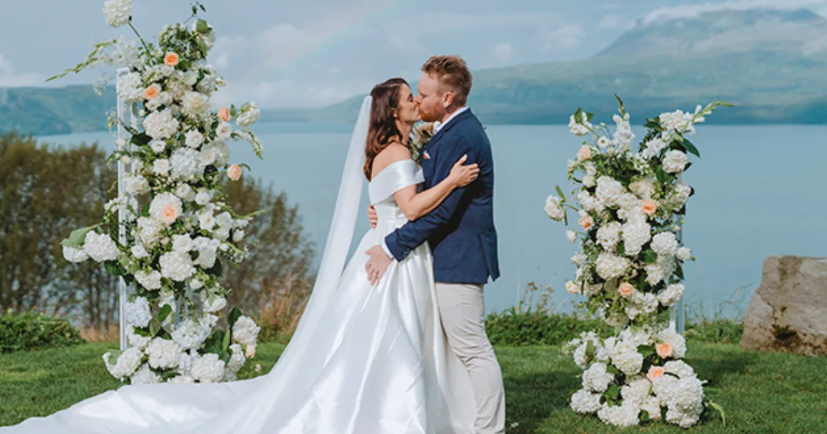 LAB lead singer Joel Shadbolt's wet & wild wedding