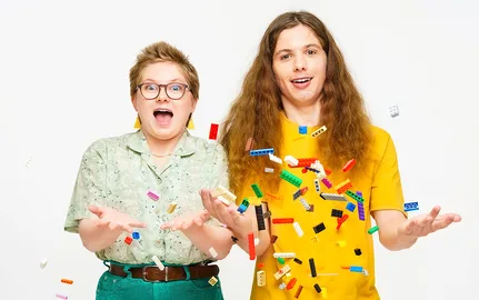 Lego Masters Oli and Charlie's sweet sibling bond