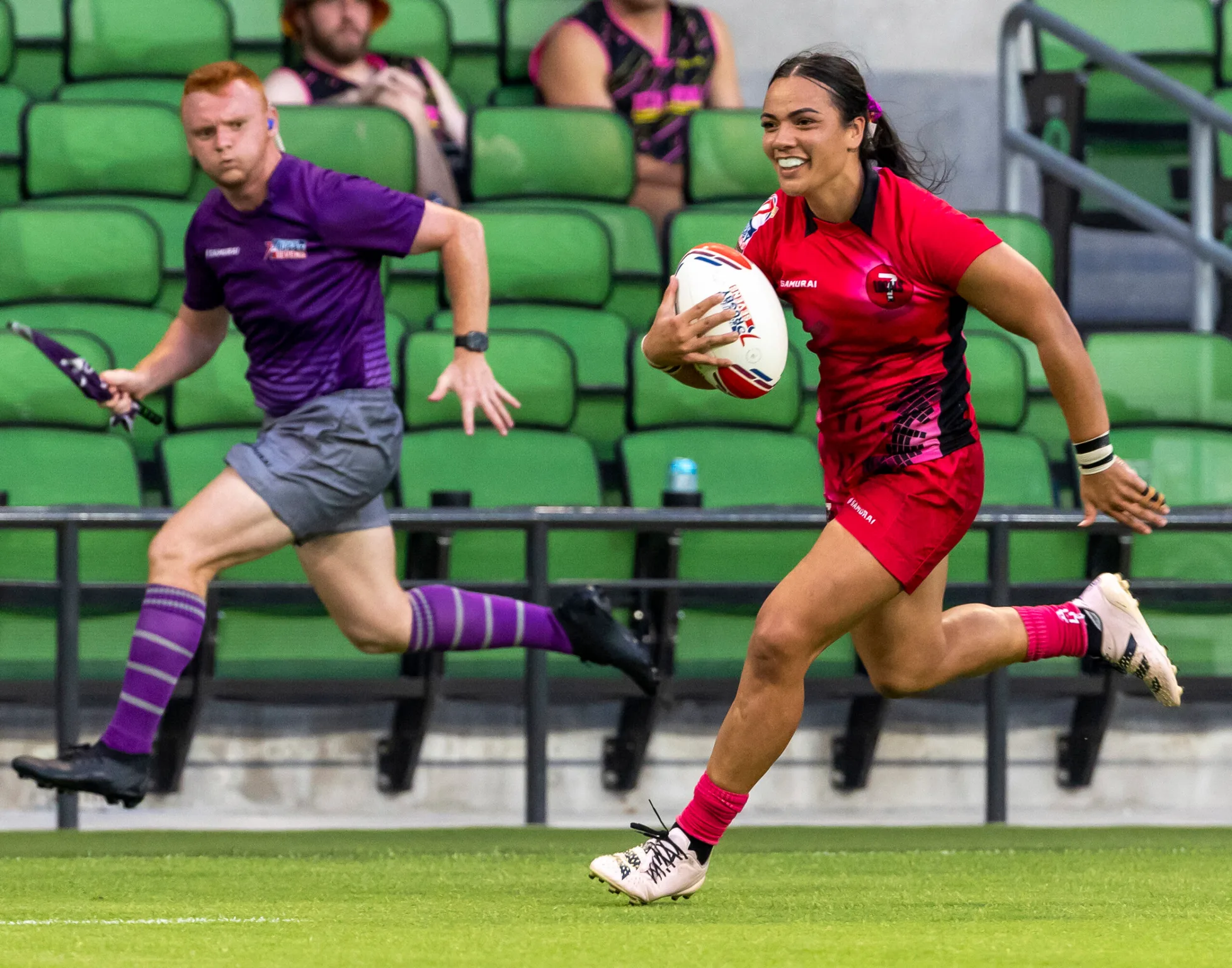 Stacey Waaka on her break from the Black Ferns
