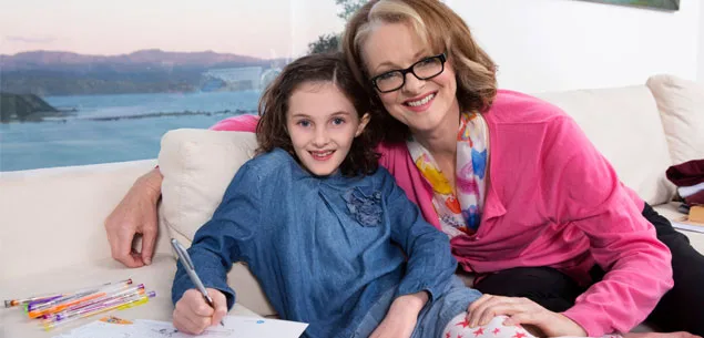 Miranda Harcourt's close call